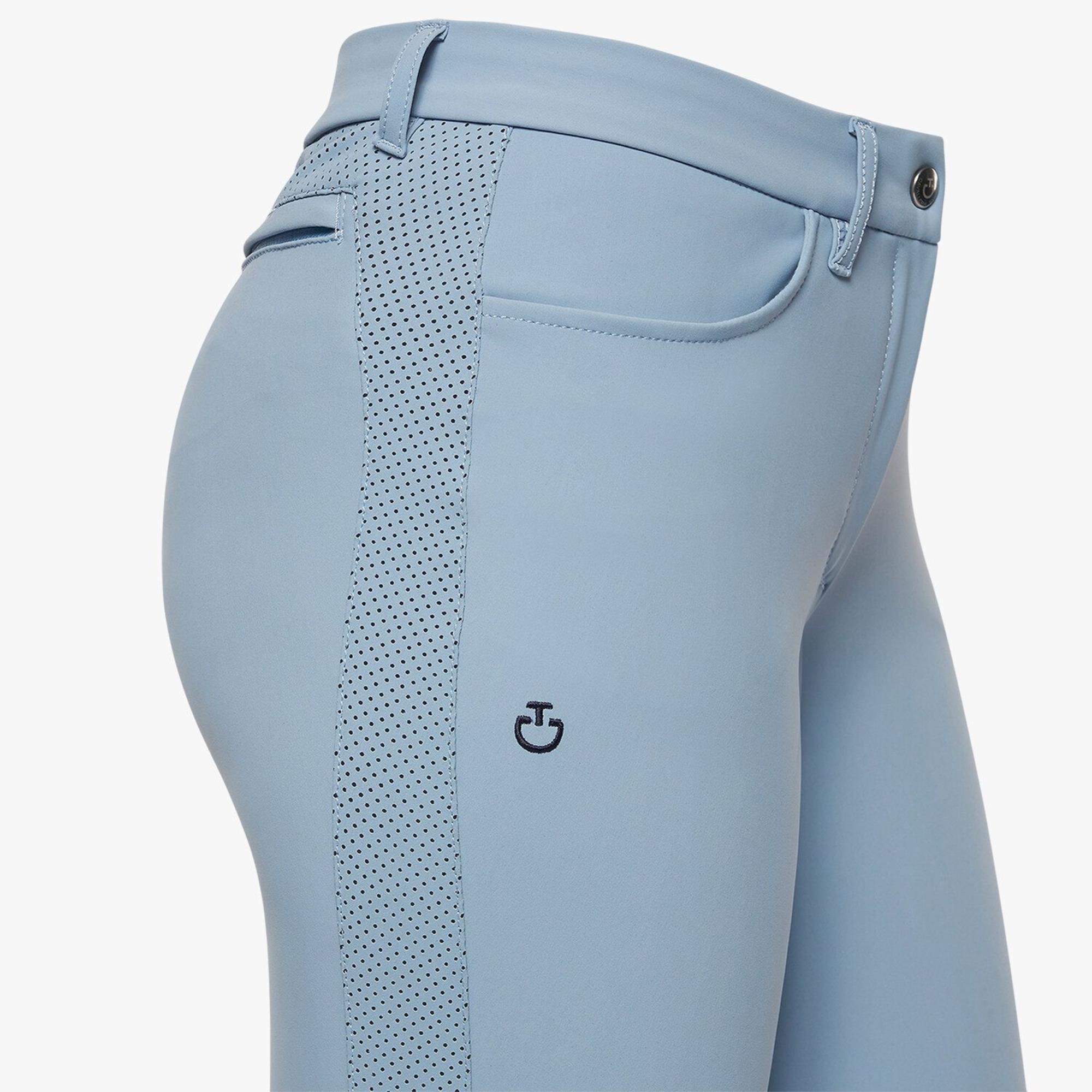PERFORATED JERSEY INSERT RIDING BREECHES | Αρχείο Προϊόντων Luxury Sports
